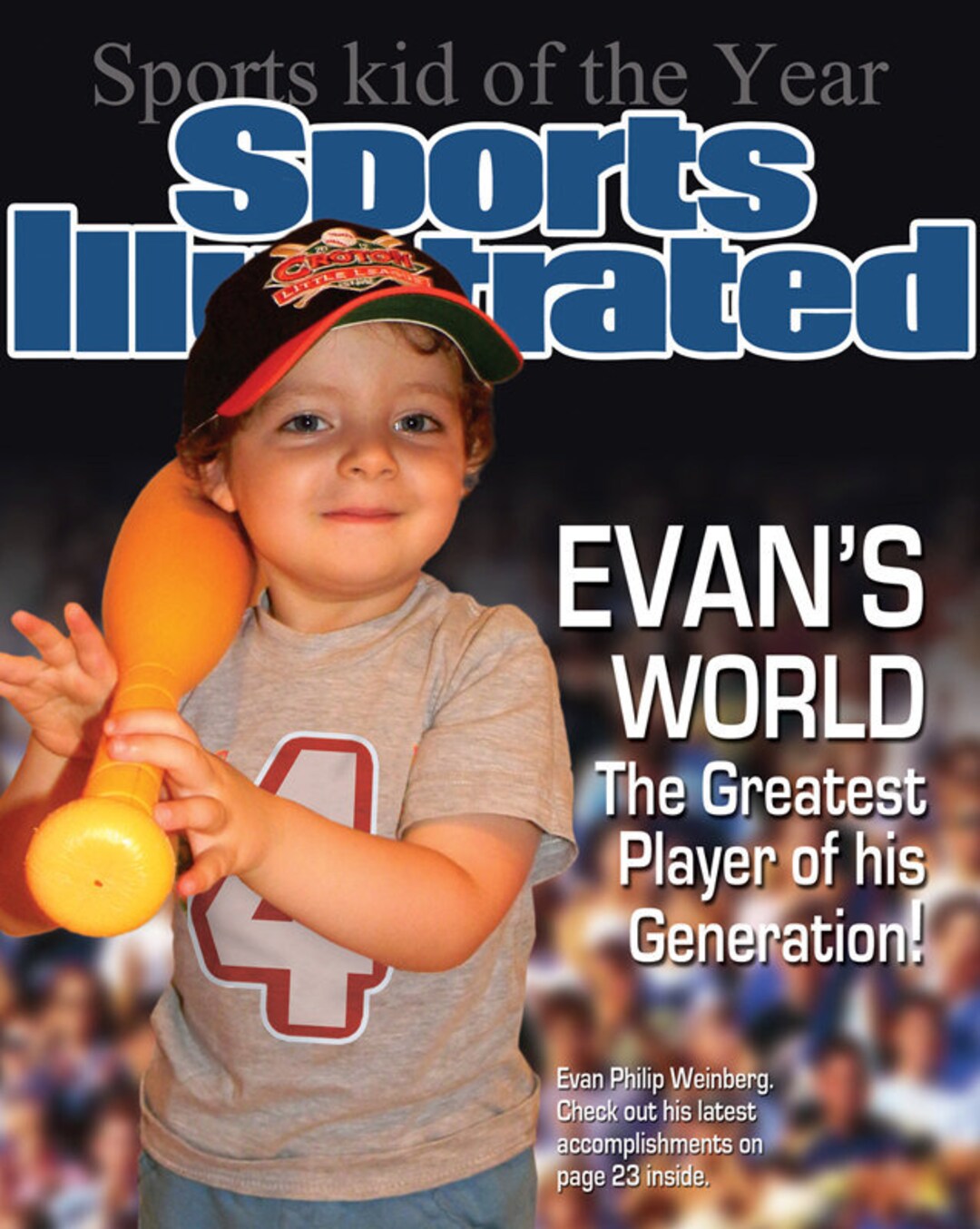 Custom Sports Illustrated Magazine Cover / Sports Magazine Cover Art ...