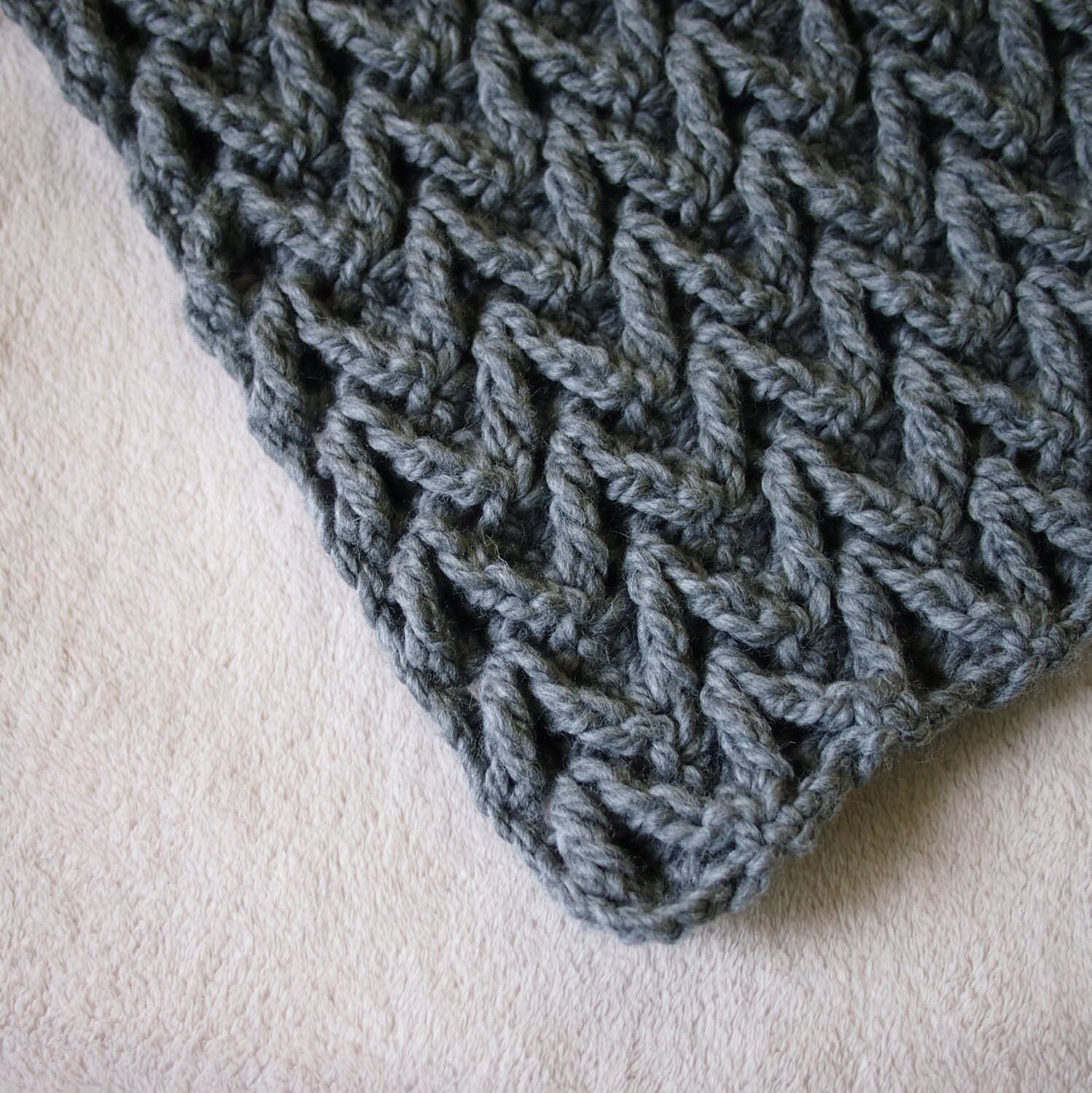 Crochet PATTERN Bulky Arrow Baby Blanket Chunky Afghan - Etsy