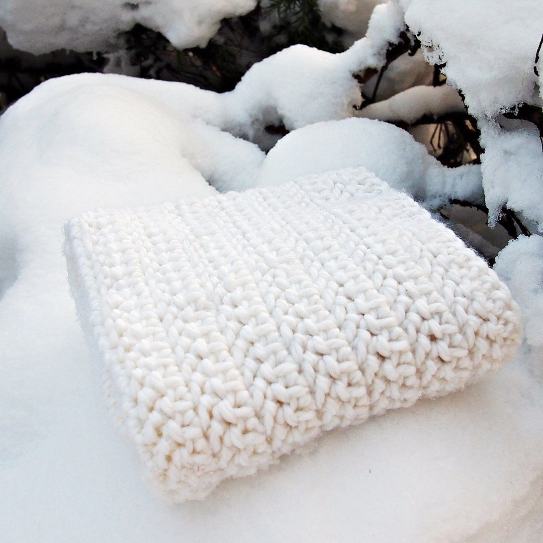 Crochet PATTERN Bulky Herringbone Blanket,chunky Afghan, Throw, Cozy ...