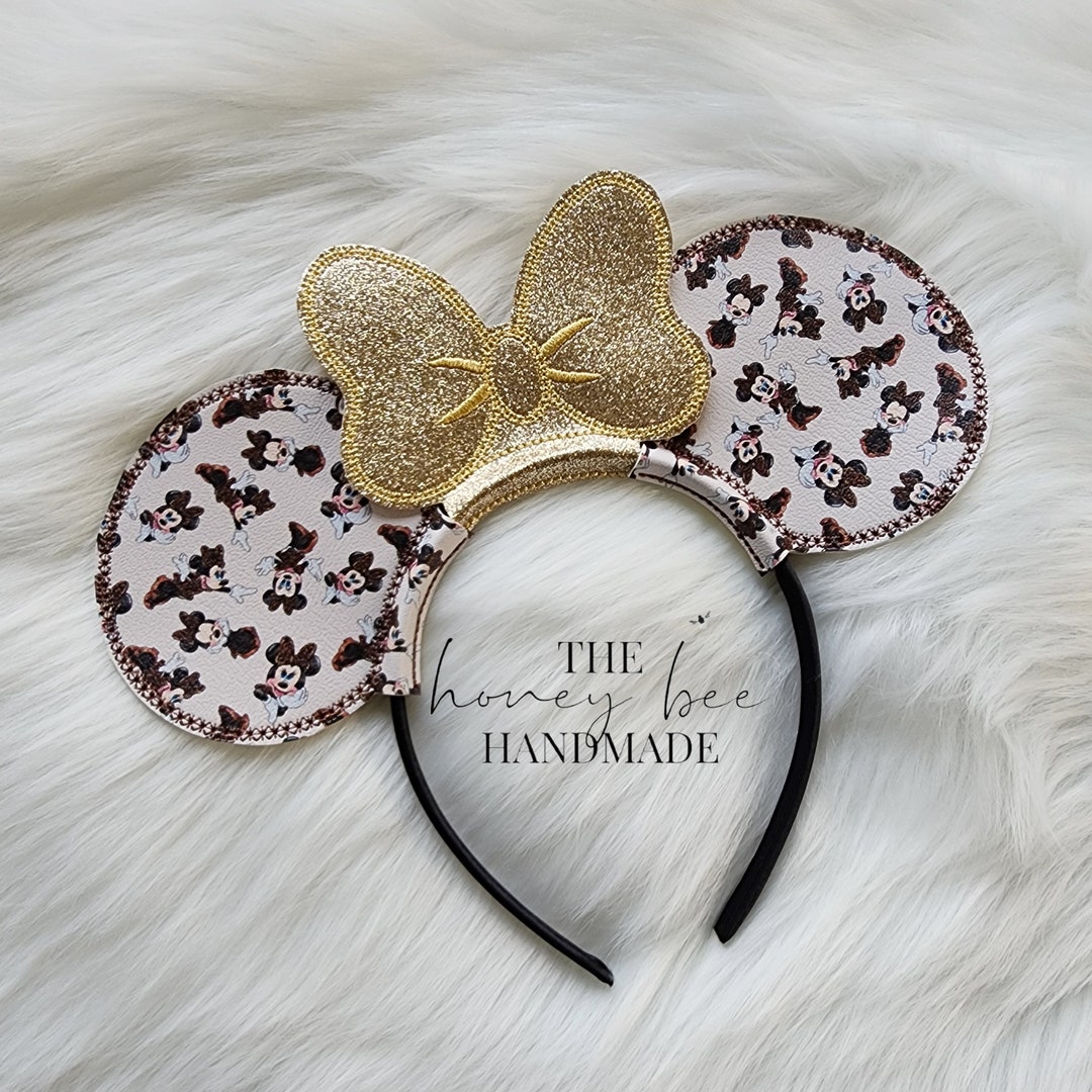 Miss Mouse Leopard Mouse Ear Headband Slider, Headband, Accessories ...