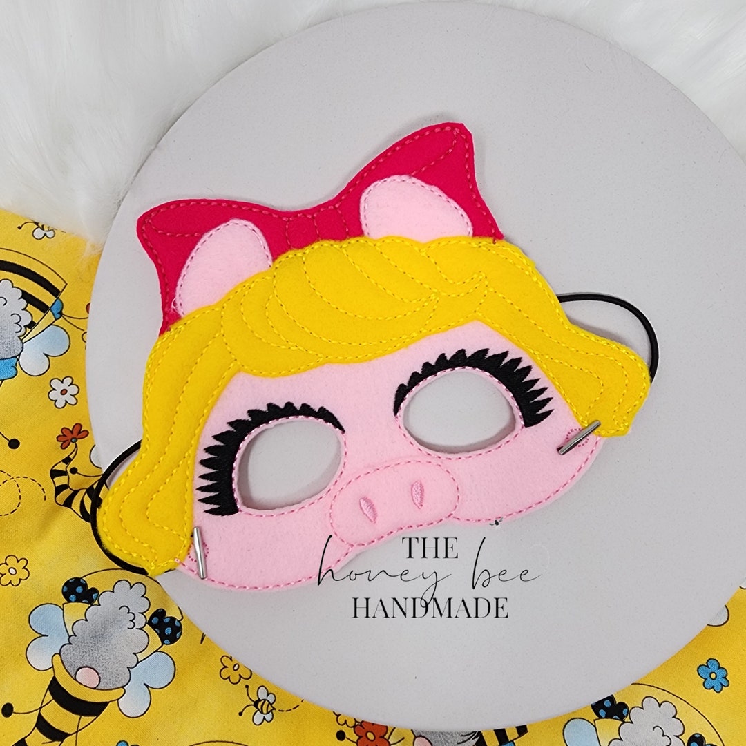 Miss Pig Puppet Dress up Mask, Child Size, Dress Up, Quiet Play ...