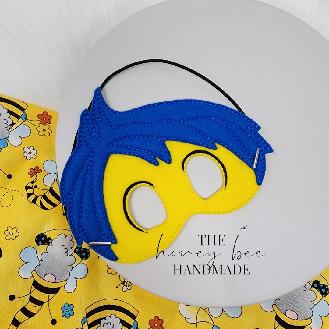 Joy Dress up Mask /felt Mask/party Favor Felt Mask/inside Out Inspired ...