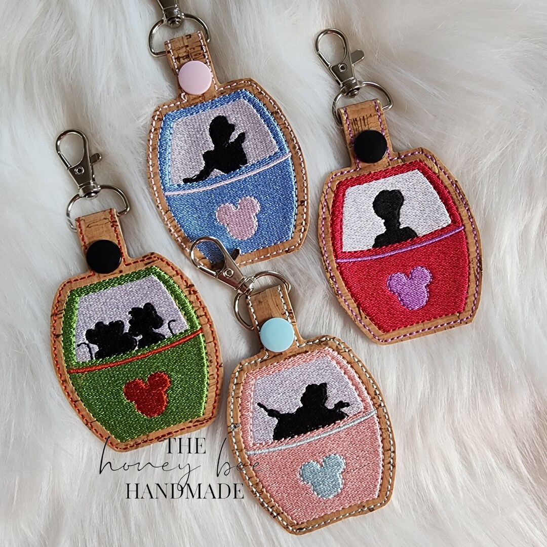 Slipper Princess Skyliner Key Fob, Key Chain, Luggage Tag, Backpack Tag ...