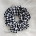 Monochrome Plaid Scrunchie - Add a Touch of Elegance to Your Hair! - Etsy