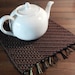 Hand Woven Trivet, Rag Rug Placemat, Table Runner - Etsy