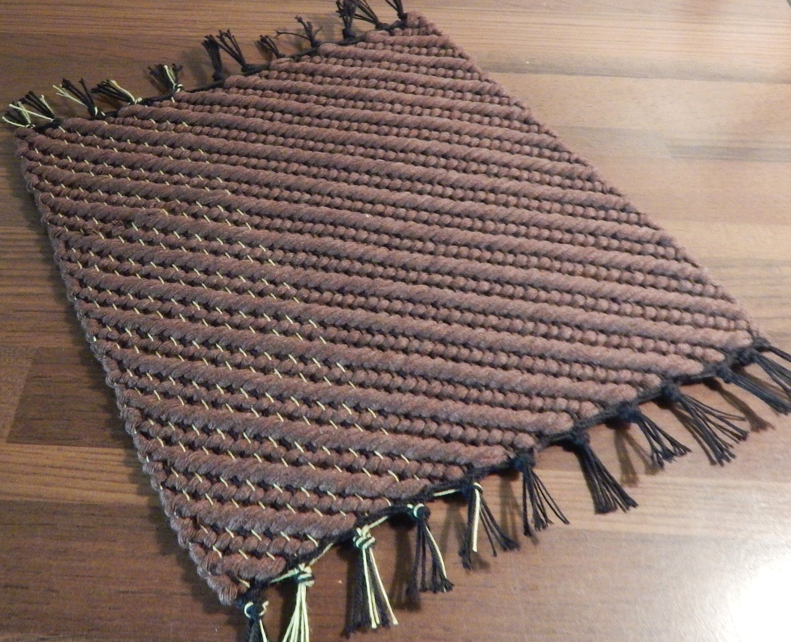 Hand Woven Trivet, Rag Rug Placemat, Table Runner - Etsy