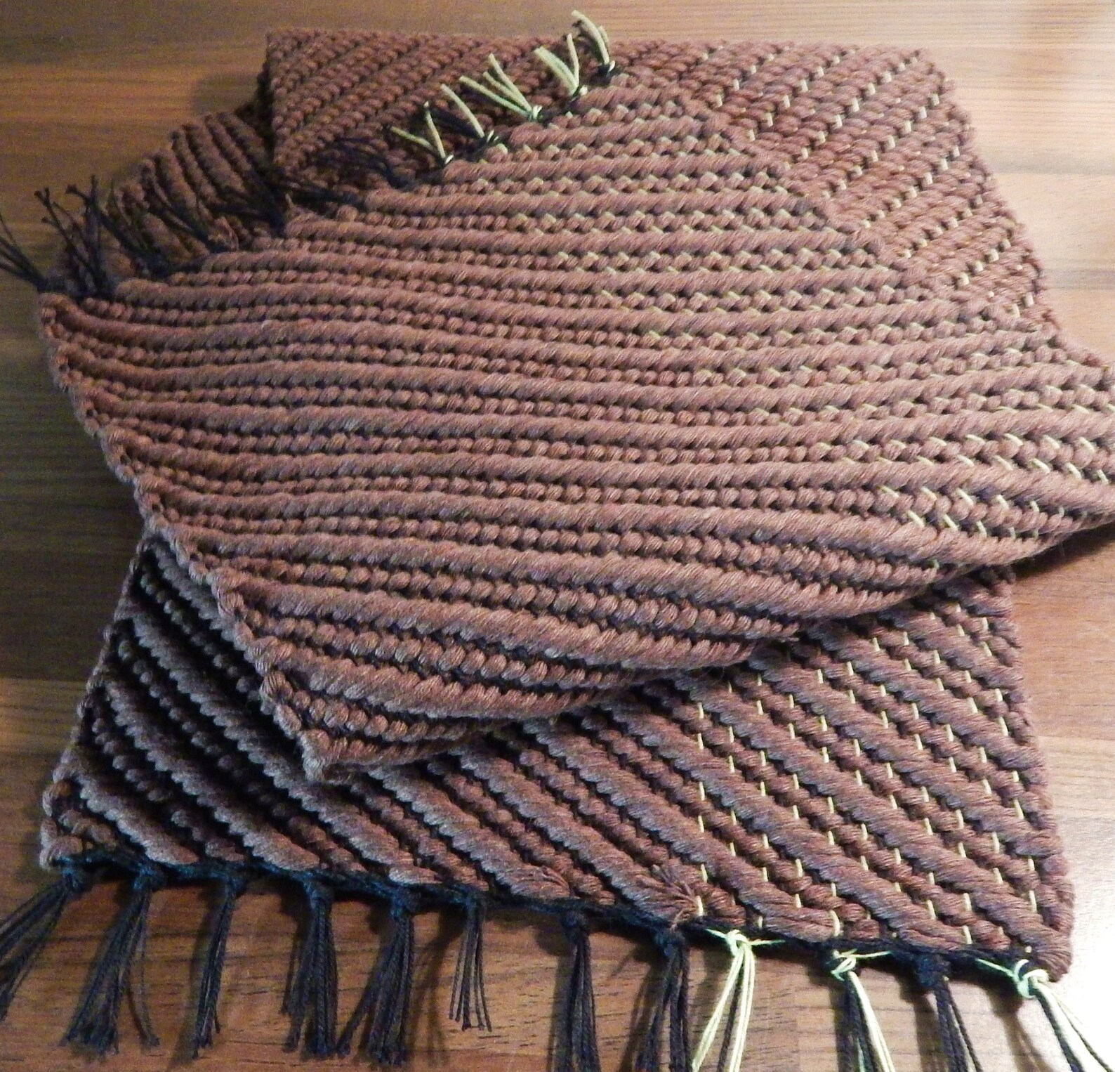 Hand Woven Trivet, Rag Rug Placemat, Table Runner - Etsy