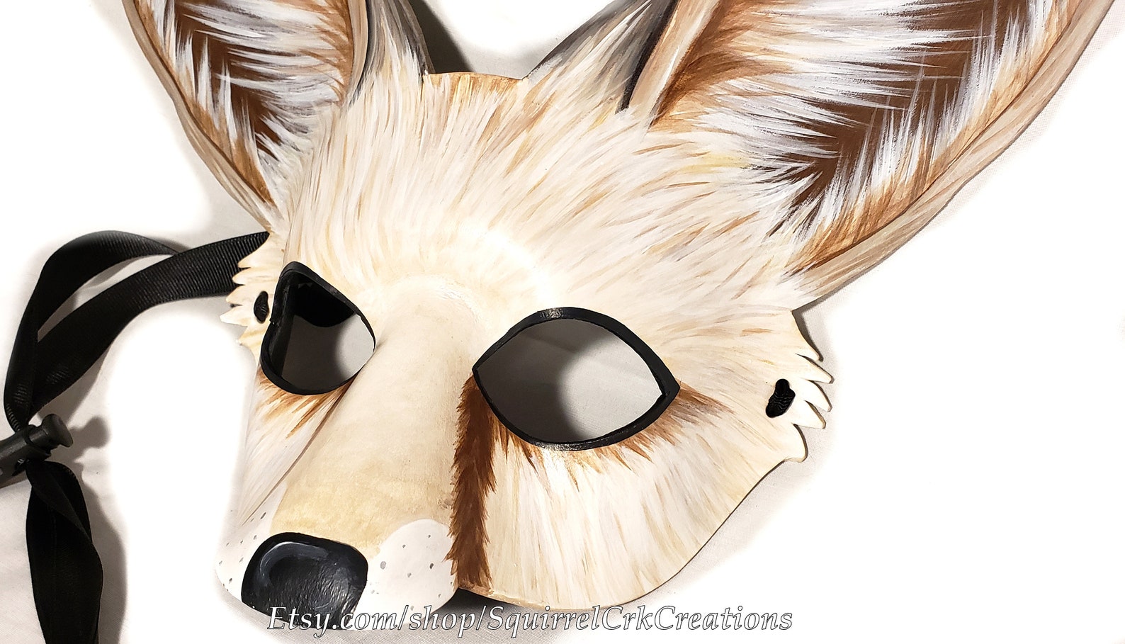 Leather Fennec Fox Mask Animal Mask Fox Costume LARP garb | Etsy