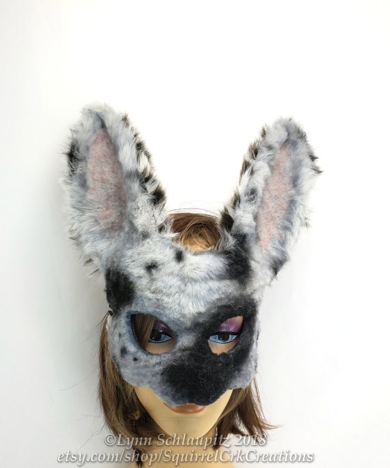 Fur Rabbit Mask Fursuit Fur Suit Animal Mask Faux Fur - Etsy