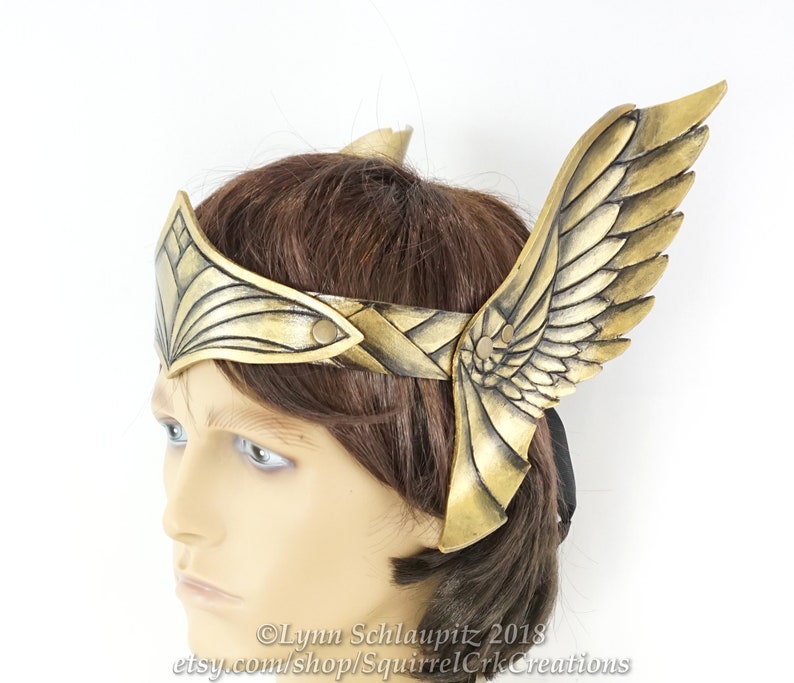 Armor LARP Viking costume Loki Circlet Winged Crown Valkyrie Crown ...