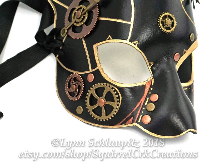 Steampunk Rabbit Mask Animal mask larp Leather Steampunk | Etsy