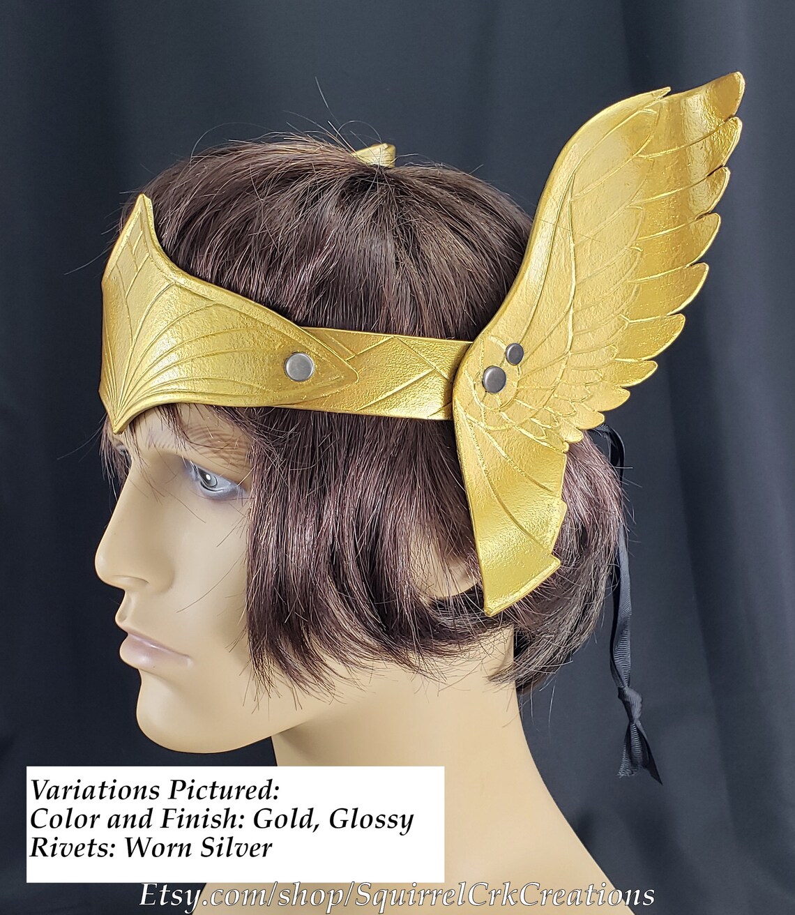 Valkyrie Crown Leather Wing Crown Viking Garb Helmet | Etsy