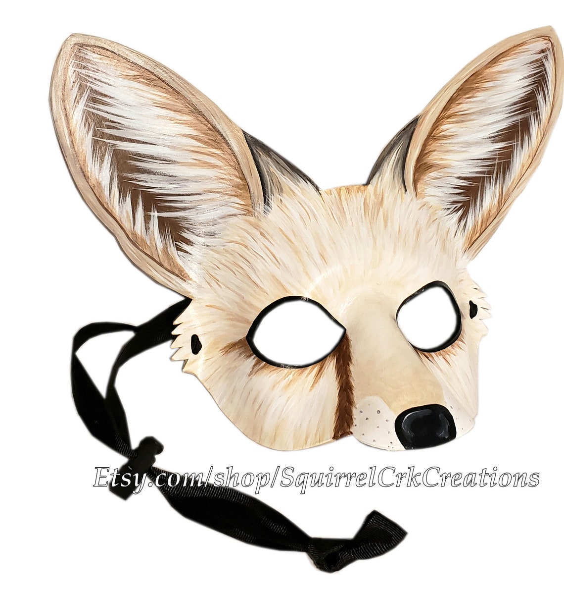 Leather Fennec Fox Mask Animal Mask Fox Costume LARP garb | Etsy