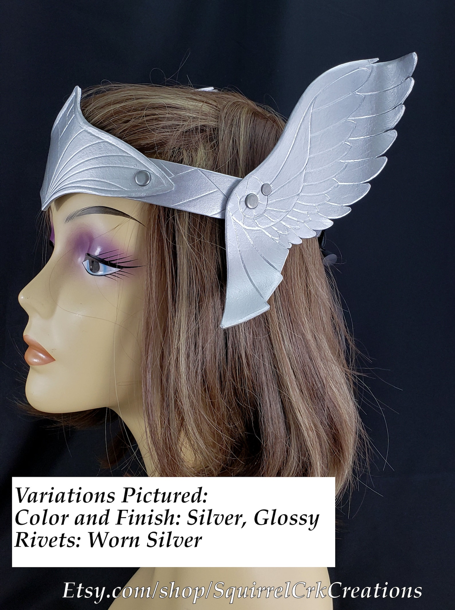 Valkyrie Crown Leather Wing Crown Viking Garb Helmet | Etsy