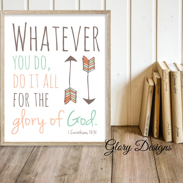 1 Corinthians 10 31 - Etsy