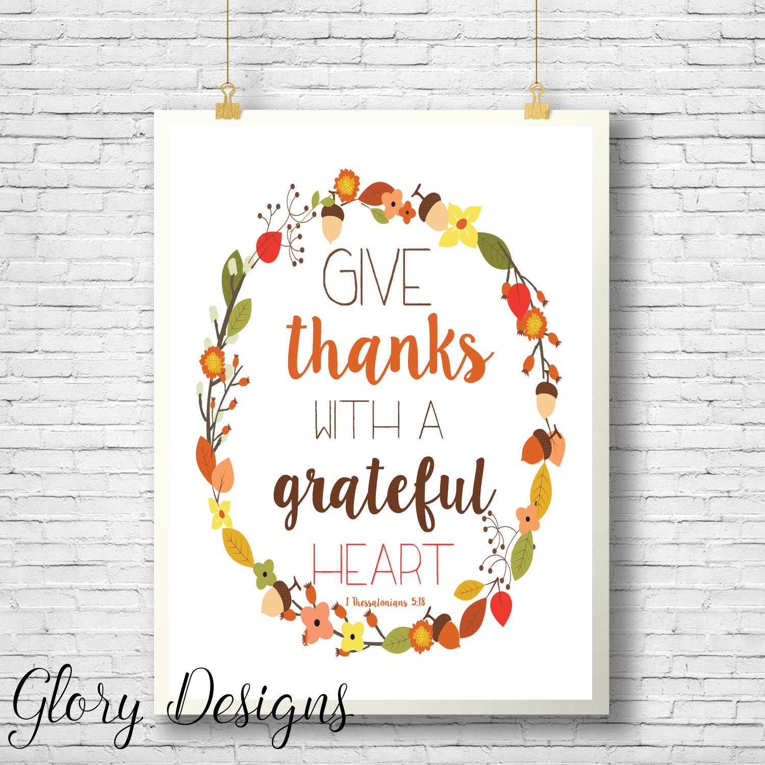 Give Thanks With A Grateful Heart Scripture