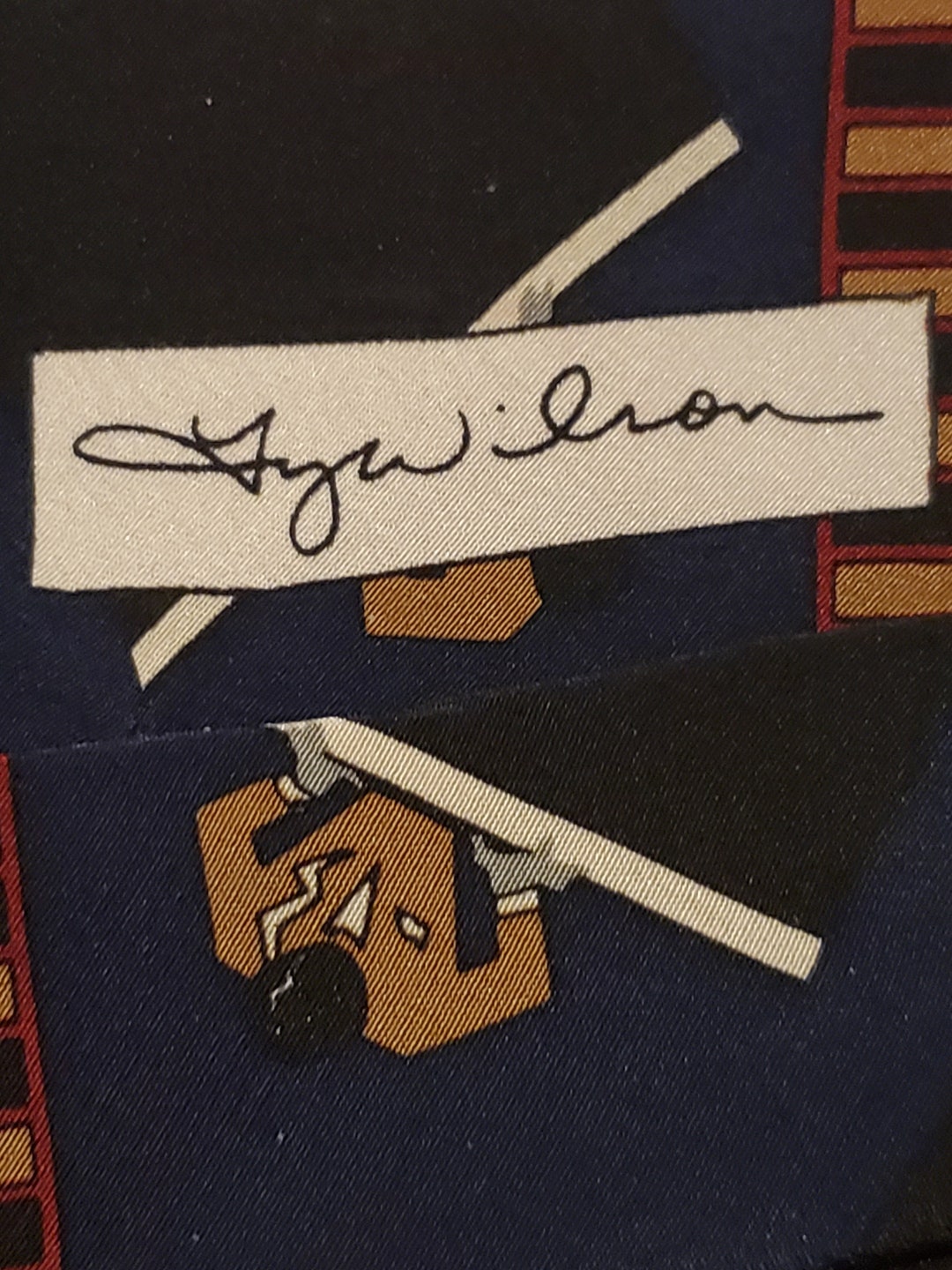 Ty Wilson Artist Necktie Tie Silk Hand Made and Signed Extremely Rare ...