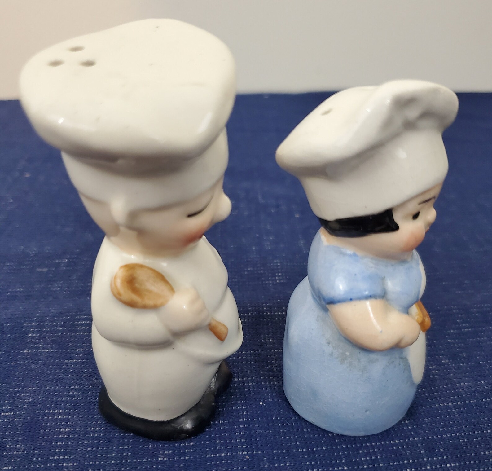 Vintage 1950s Chef Couple Hand Painted Salt and Pepper Shakers Crafted ...
