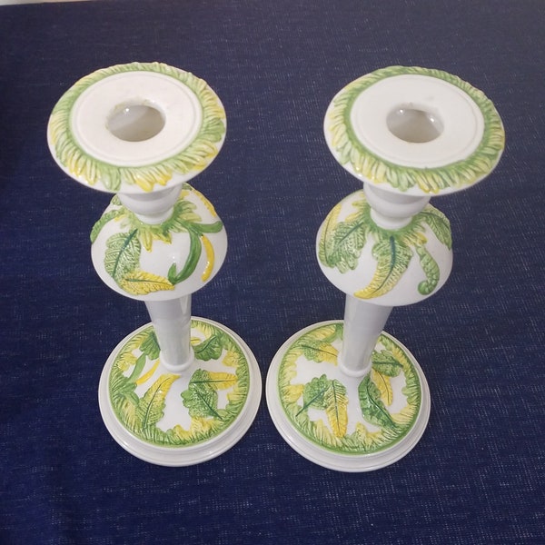 Painted Candlesticks - Etsy