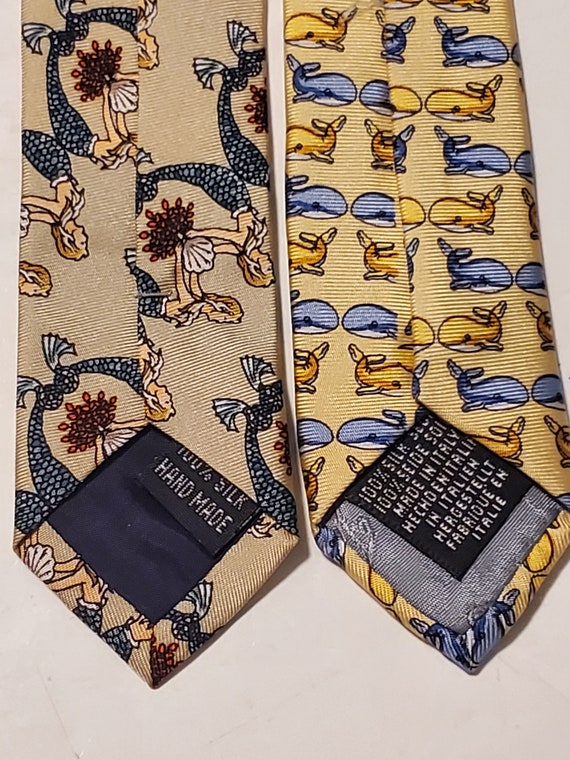 2 Vintage Nautical Themed Mermaids and Whales Novelty… - Gem