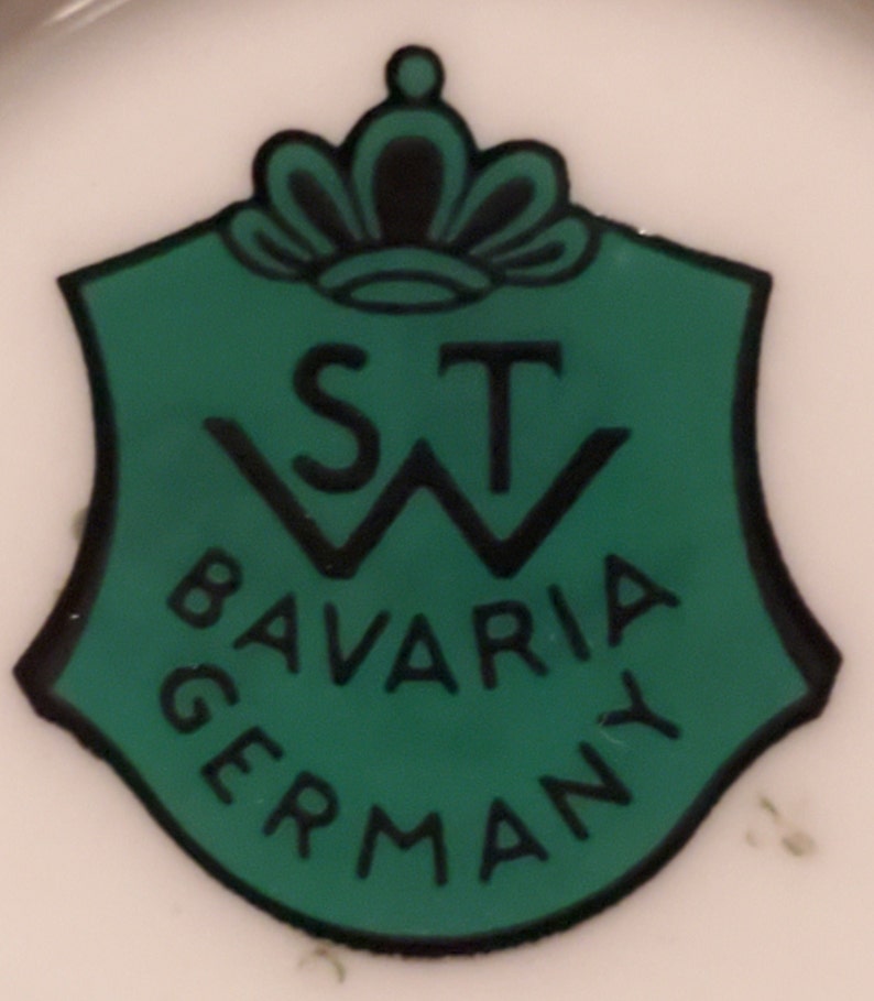 Vintage Rare Porcelain STW Bavaria Gold Tea Set 11 Piece Made in ...
