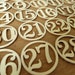 One Box of 31 Round Laser Cut Wood Number Pieces 1 Through 31 - Etsy
