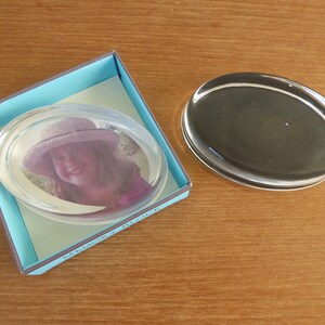 TWO Memory Block DIY Clear Glass Paperweights Add Image for | Etsy