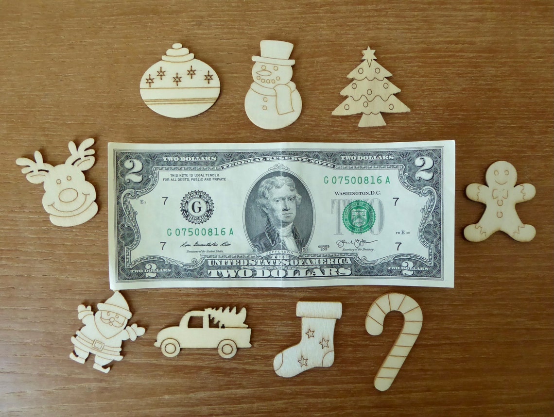 Set of 18 Small Wood Christmas Shapes for Advent Calendars - Etsy