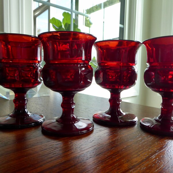Red Cordial Glasses - Etsy