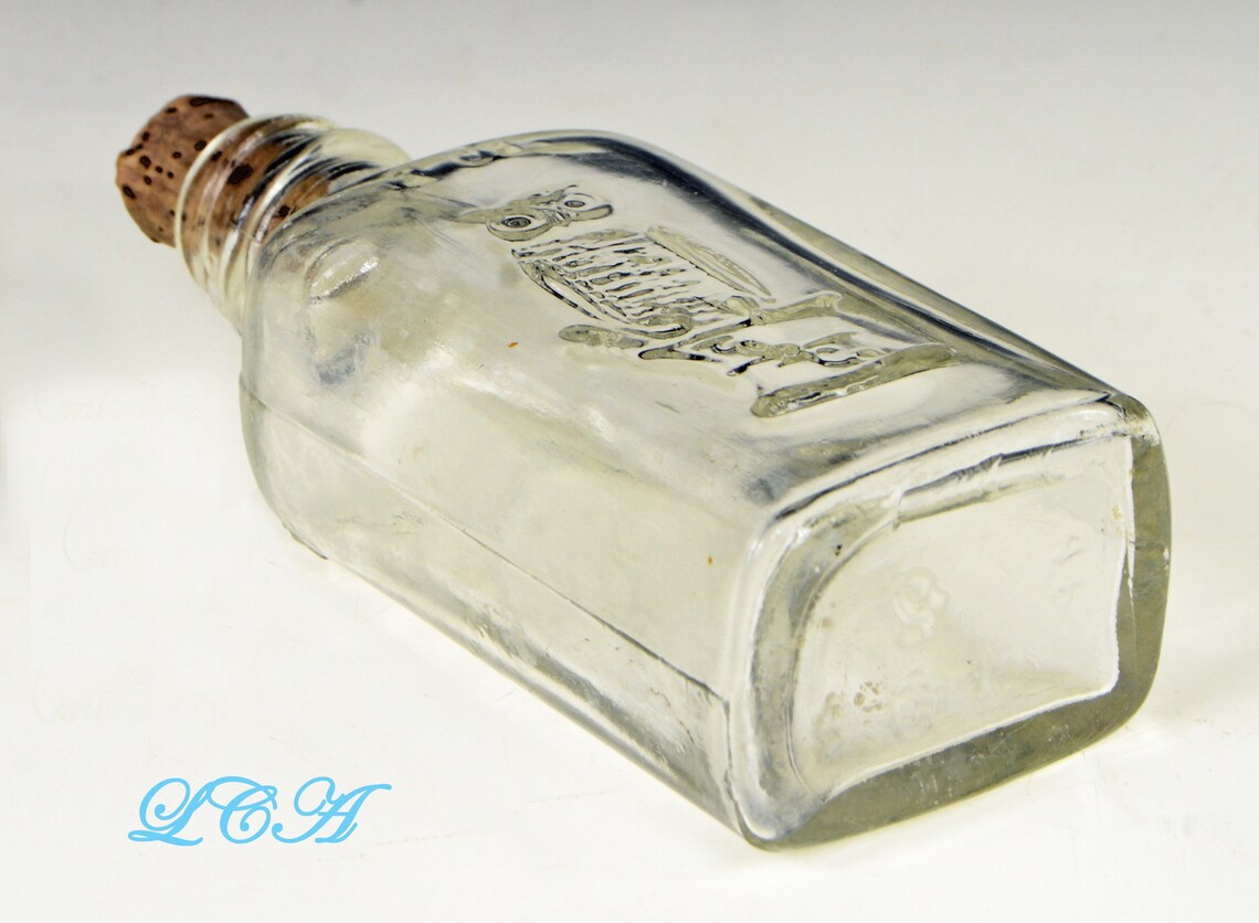 OLD antique OWL DRUG Co bottle w/ pic of owl San Francisco | Etsy