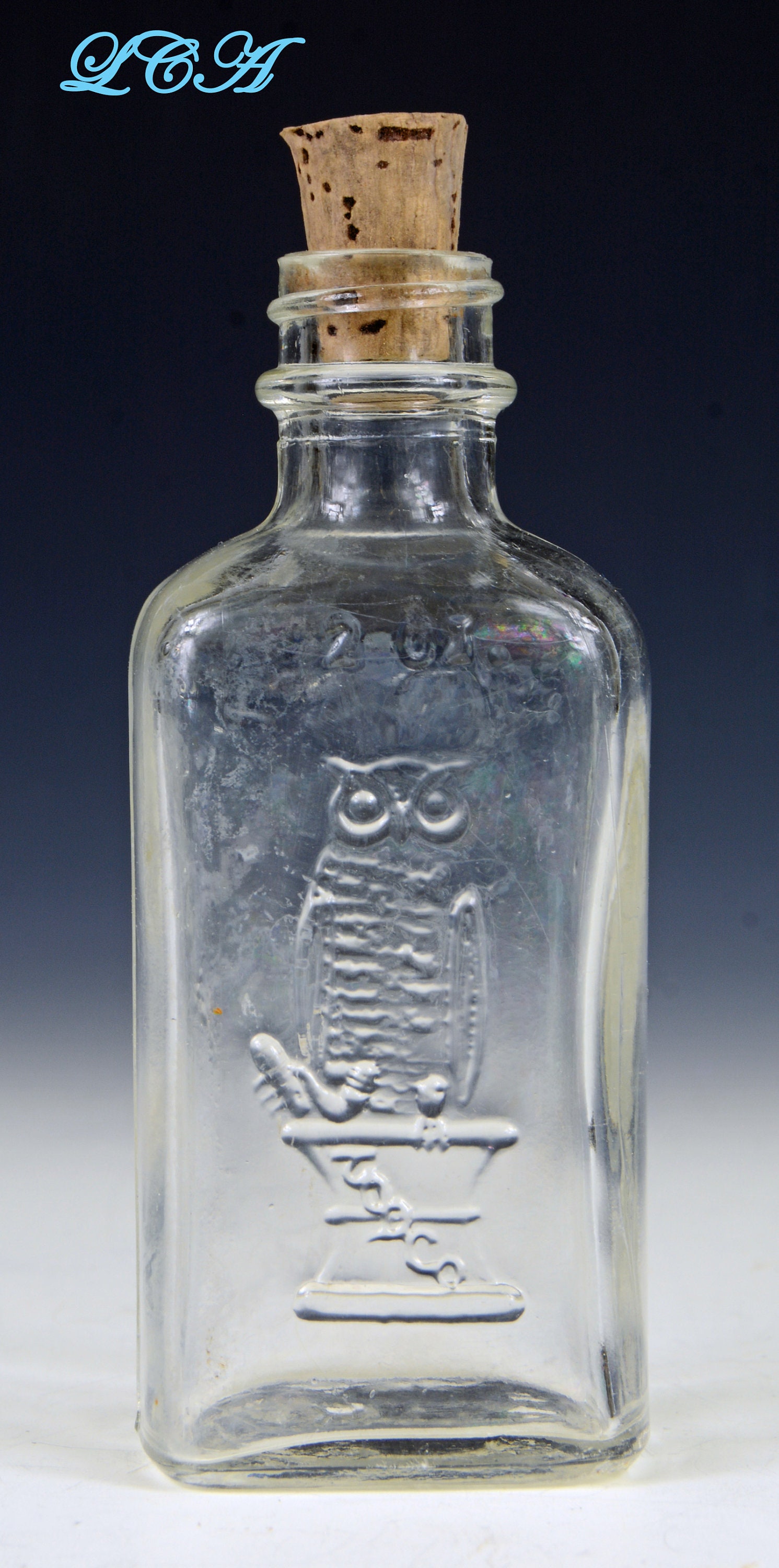 OLD antique OWL DRUG Co bottle w/ pic of owl San Francisco | Etsy