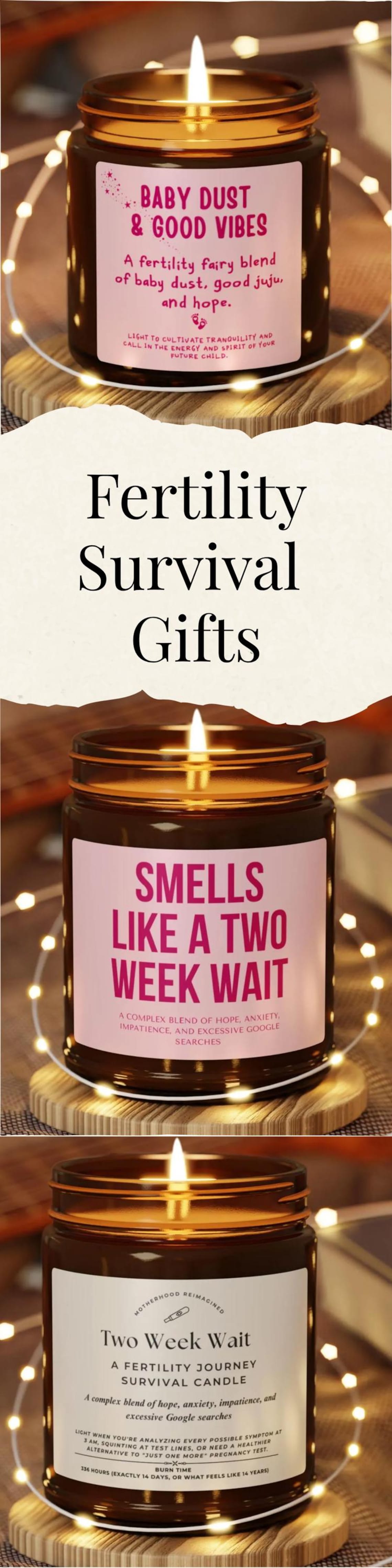 Two Week Wait Gift for Her Fertility Humor Gift Candle for Infertility ...