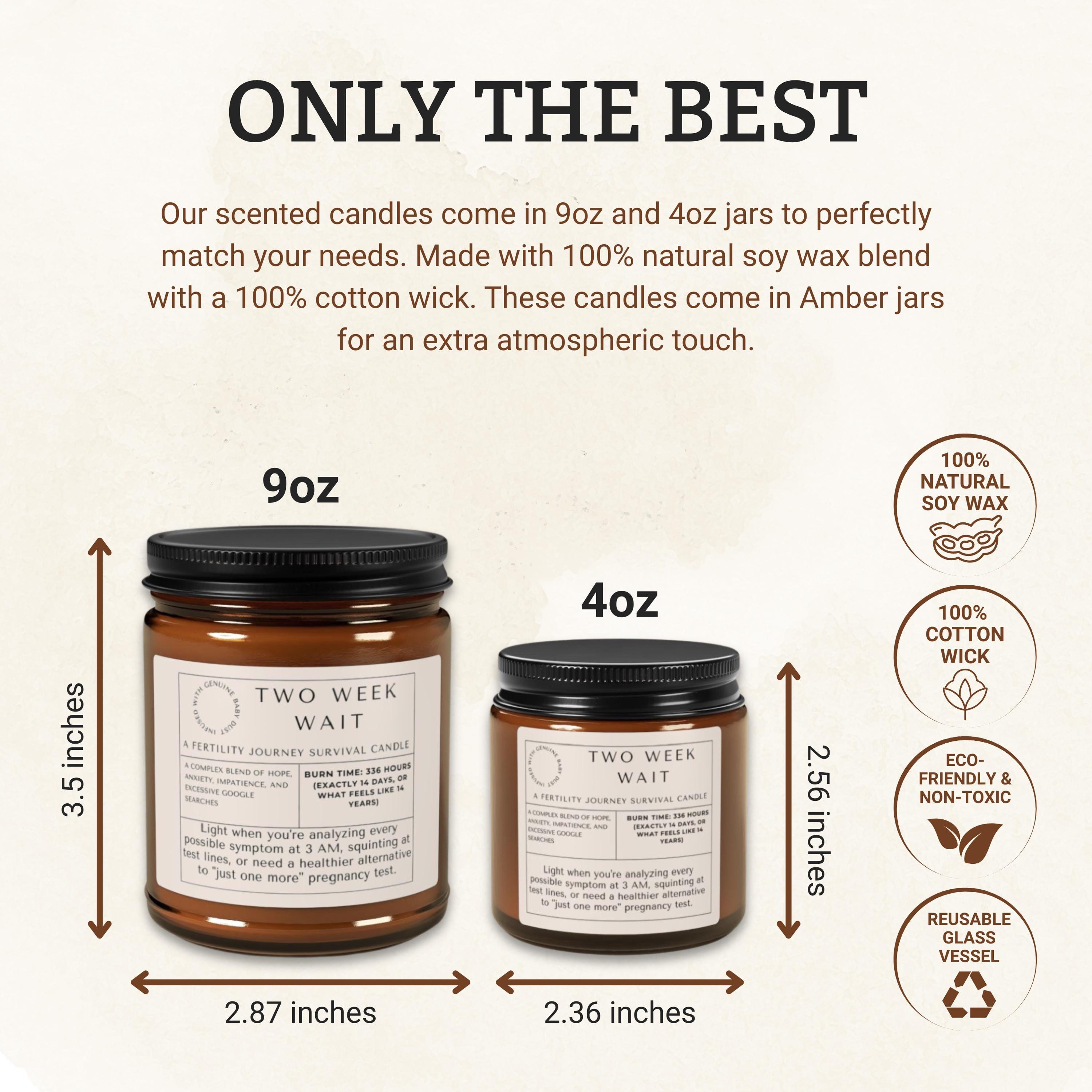 Two Week Wait Gift for Her Fertility Humor Gift Candle for Infertility ...