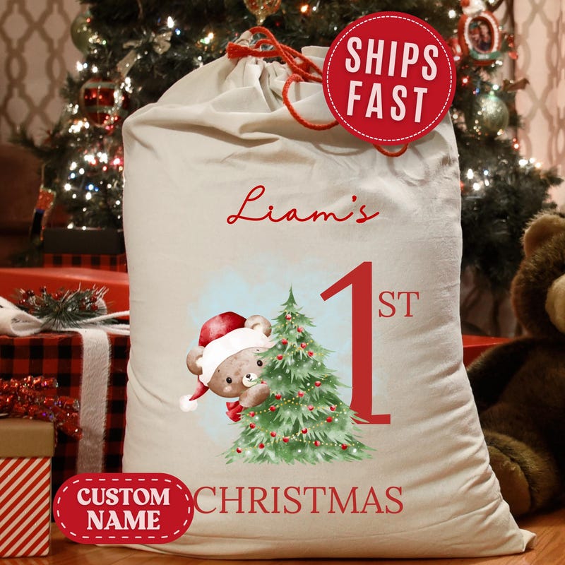 Teddy Bear From Santa - Etsy