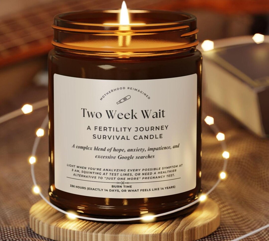 Two Week Wait Fertility Survival Candle for IVF Gift, Funny IVF Gift ...