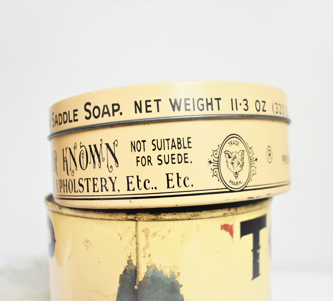 Set of Vintage Tins in Neutral Colors, Top Tobacco Tin, Propert's ...