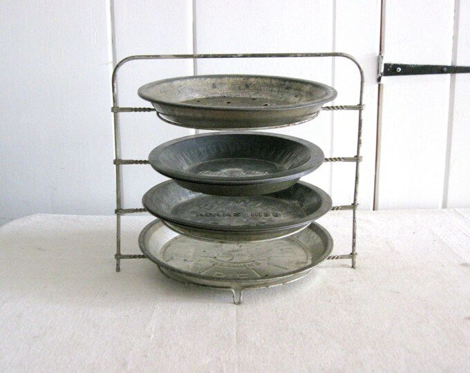 Vintage Pie Cooling Rack, Pie Plate Display, Metal Pie Holder, Great ...