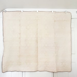 Antique Quilt, Double Pyramid Pattern Quilt, Vintage Quilt, Madder ...