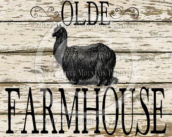 Primitive Cow Farmhouse Chic Shabby Label Jpeg Digital Image | Etsy
