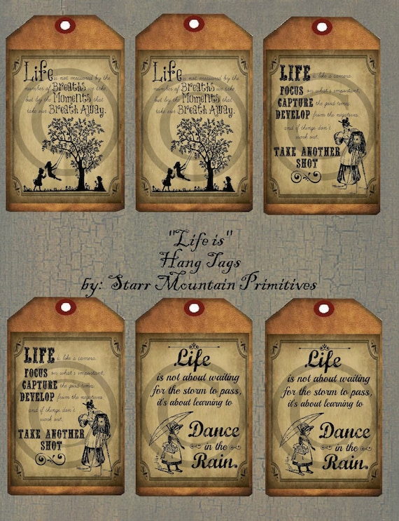 Primitive Sayings And Phrases Back Country Sayings Sticker Pack Of 7