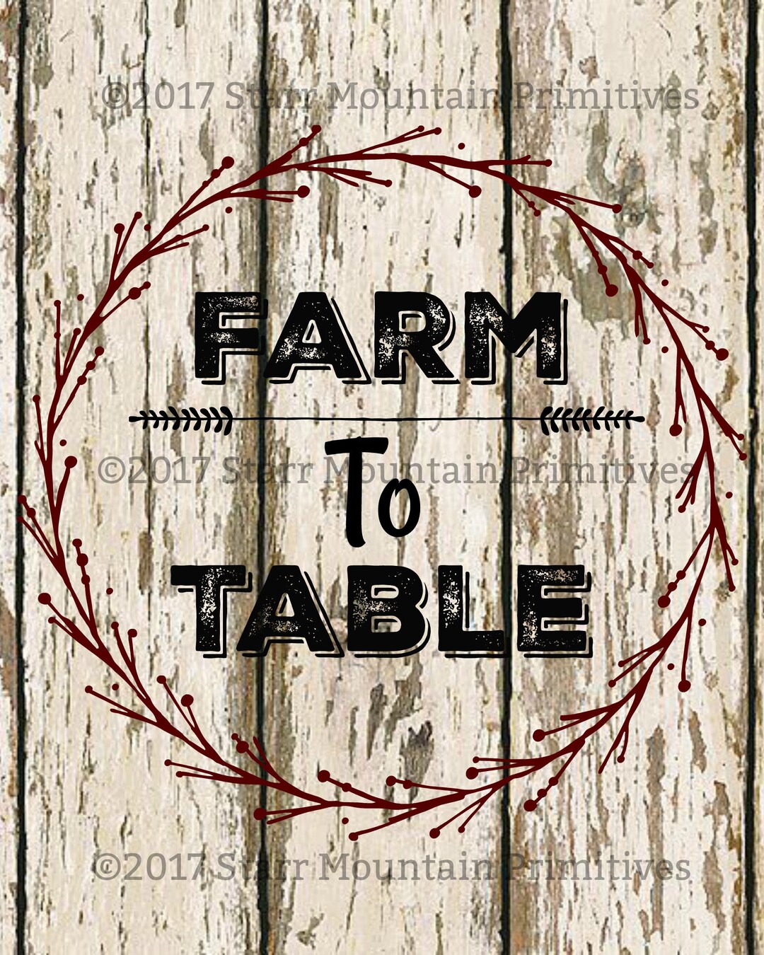Primitive Farm to Table Farmhouse Label Jpeg Digital Image Feedsack ...