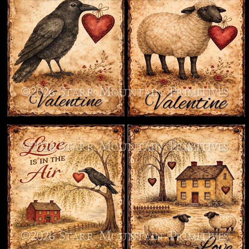 Crow Primitive Signs - Etsy