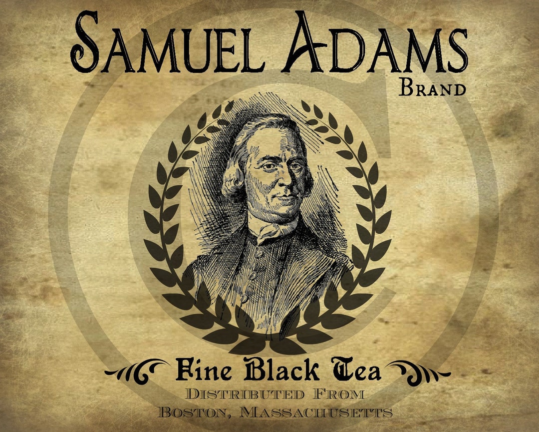 Primitive Samuel Adams Black Tea Printable Jpeg Digital Image Feedsack ...