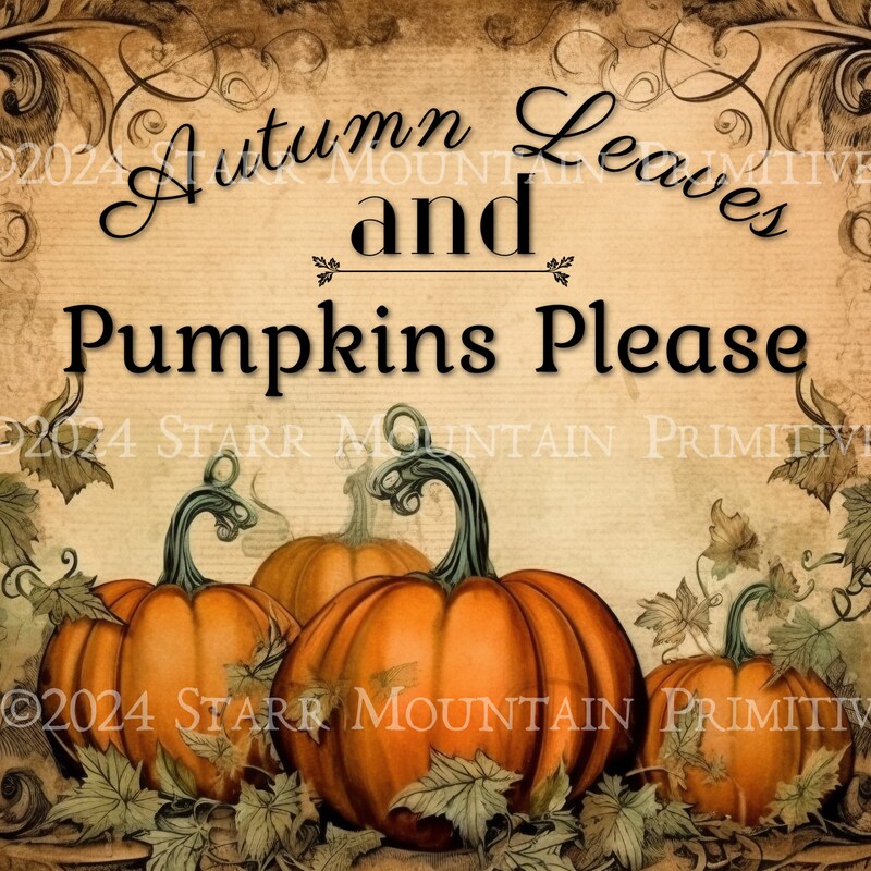 Primitive Autumn Sayings - Etsy