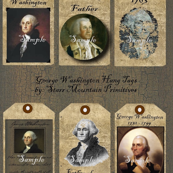 George Washington Digital Print - Etsy