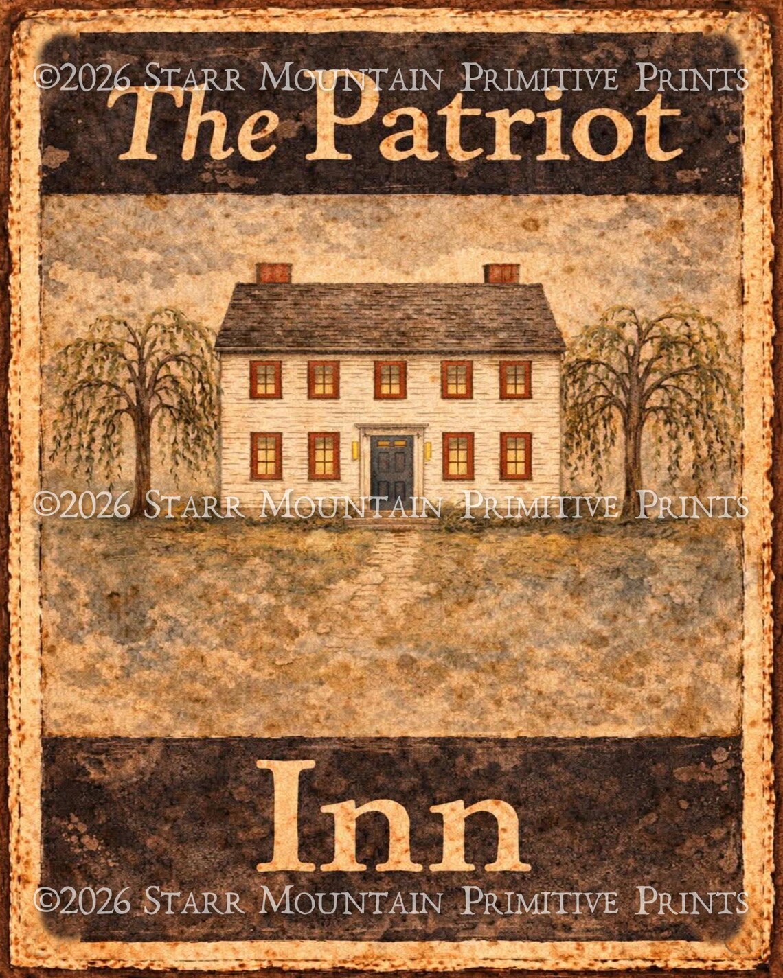 Primitive Patriotic Colonial Antique Reproduction Printable the Patriot ...
