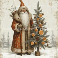 Primitive Santa Claus in a Rocking Chair Twas the Night Before ...