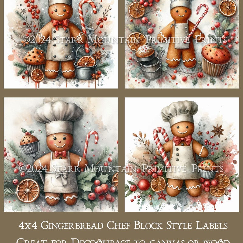 Gingerbread Chef - Etsy
