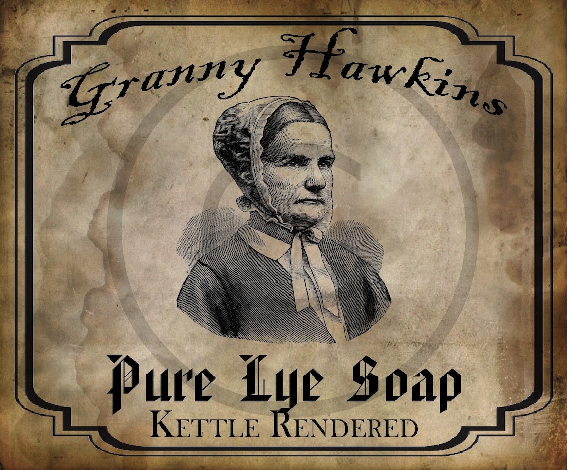 Primitive Vintage Pure Lye Soap Label Jpeg Digital Image - Etsy