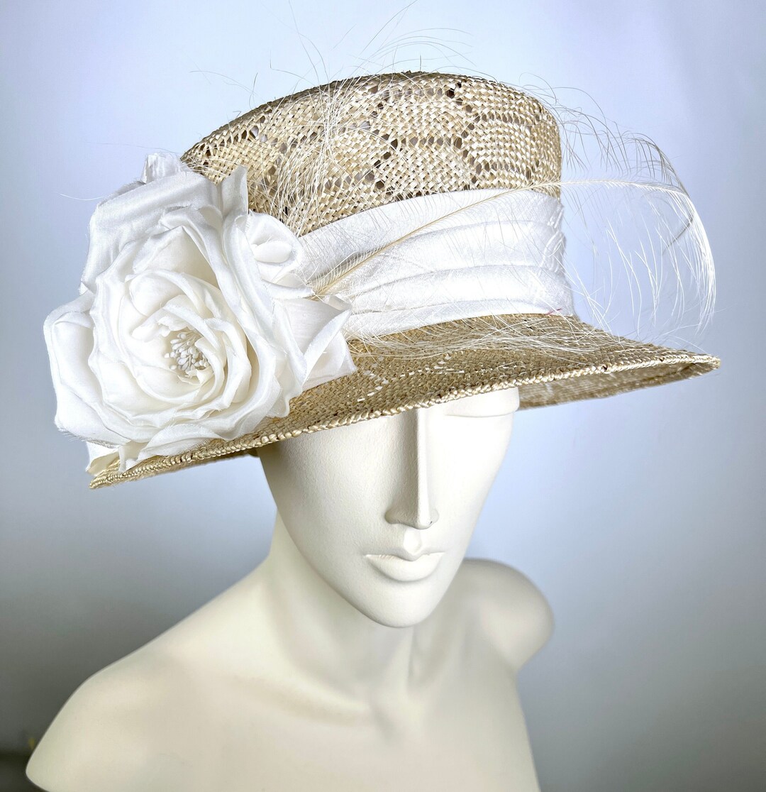 Kentucky Derby Hat Cloche Medium Brim Hat, Derby Hats for Women, Casual ...
